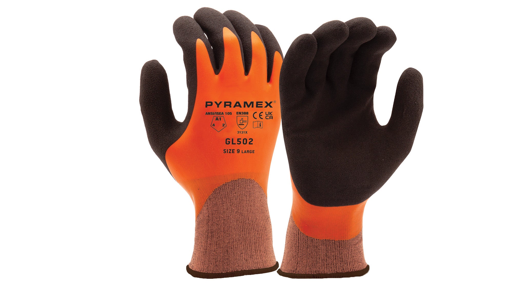 GL502 - Sandy & Smooth Double Dipped Latex Glove - Pyramex®